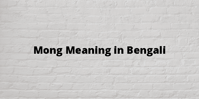 Mong Meaning In Bengali - বাংলা অর্থ