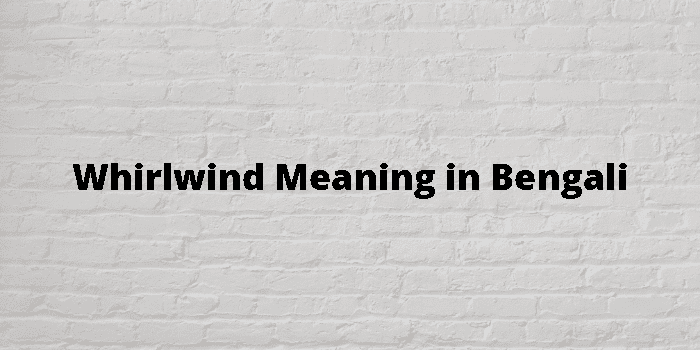 Whirlwind Meaning In Bengali - বাংলা অর্থ