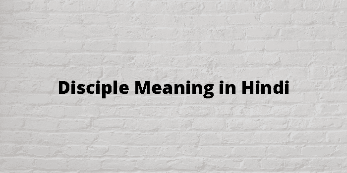 Disciple Meaning In Hindi - हिंदी अर्थ