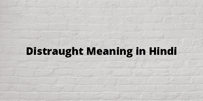 Distraught Meaning In Hindi - हिंदी अर्थ