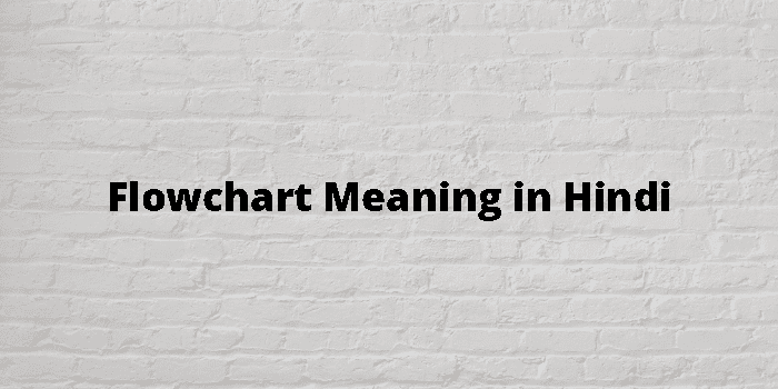 Flowchart Meaning In Hindi - हिंदी अर्थ