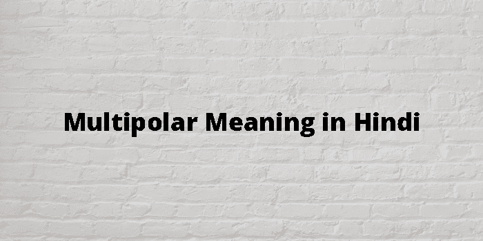 Multipolar Meaning In Hindi - हिंदी अर्थ