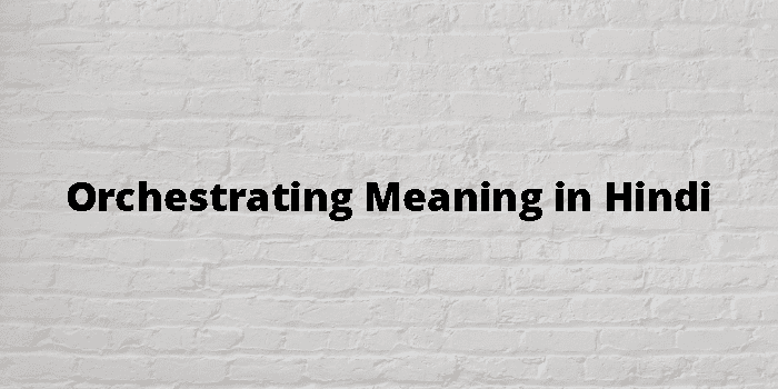 Orchestrating Meaning In Hindi - हिंदी अर्थ