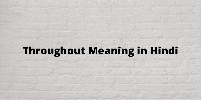 Throughout Meaning In Hindi - हिंदी अर्थ
