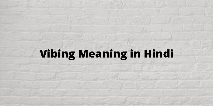 Vibing Meaning In Hindi - हिंदी अर्थ