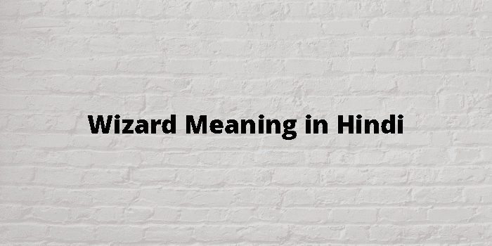 Wizard Meaning In Hindi - हिंदी अर्थ