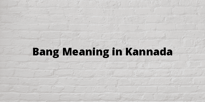Bang Meaning In Kannada - ಕನ್ನಡ ಅರ್ಥ