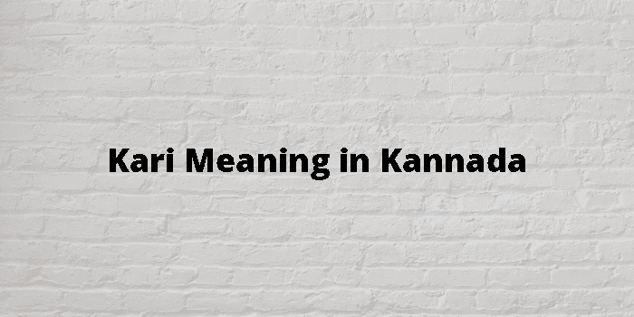 Kari Meaning In Kannada - ಕನ್ನಡ ಅರ್ಥ