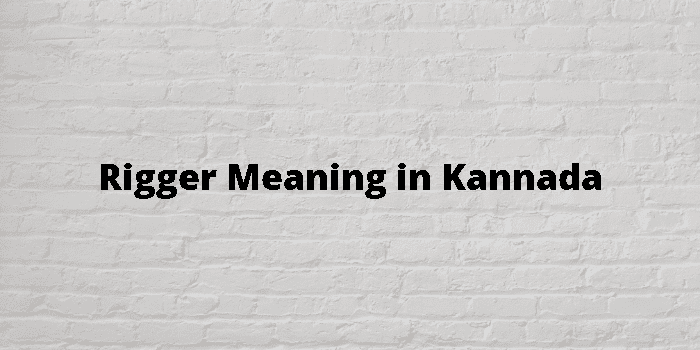 Rigger Meaning In Kannada - ಕನ್ನಡ ಅರ್ಥ