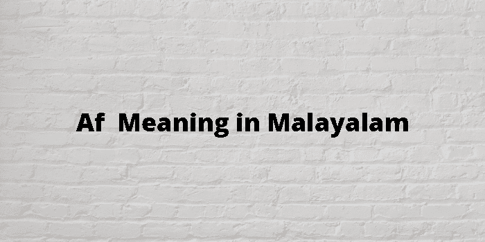 Af Meaning In Malayalam - മലയാളം അർത്ഥം