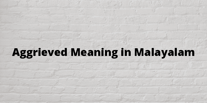 Aggrieved Meaning In Malayalam - മലയാളം അർത്ഥം