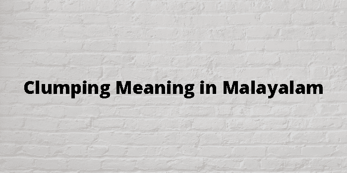 Clumping Meaning In Malayalam - മലയാളം അർത്ഥം