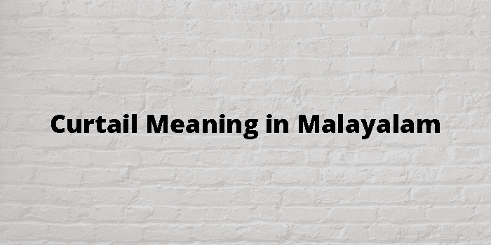 Curtail Meaning In Malayalam - മലയാളം അർത്ഥം