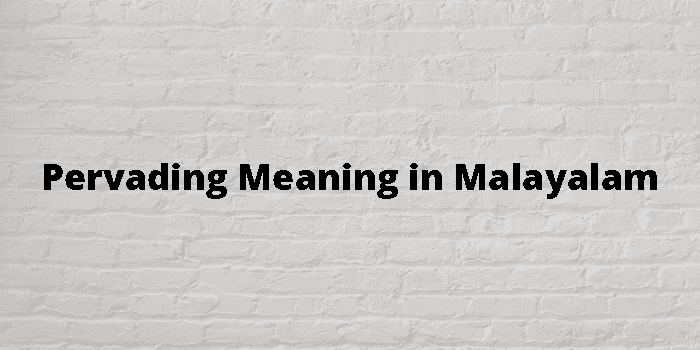Pervading Meaning In Malayalam - മലയാളം അർത്ഥം