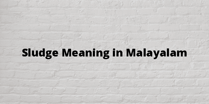 Sludge Meaning In Malayalam - മലയാളം അർത്ഥം
