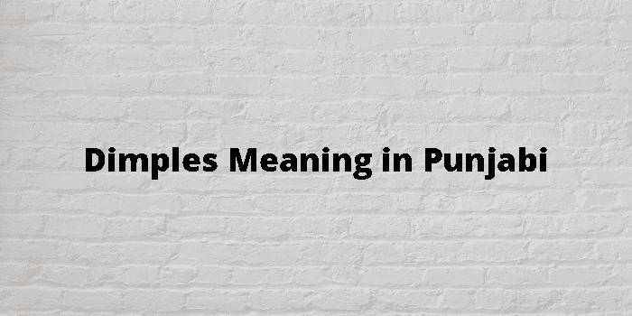 Dimples Meaning In Punjabi - ਪੰਜਾਬੀ ਦਾ ਮਤਲਬ