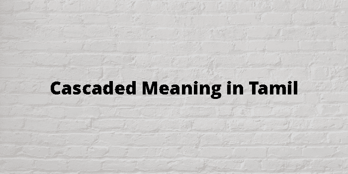 Cascaded Meaning In Tamil - தமிழ் அர்த்தம்