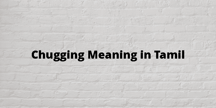 Chugging Meaning In Tamil - தமிழ் அர்த்தம்