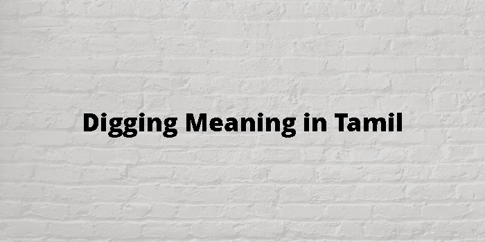 Digging Meaning In Tamil - தமிழ் அர்த்தம்