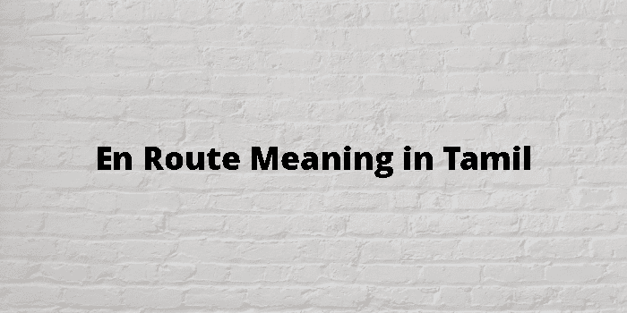 En Route Meaning In Tamil - தமிழ் அர்த்தம்