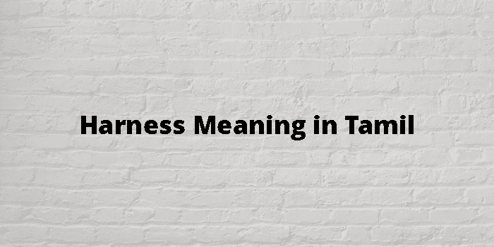 Harness Meaning In Tamil - தமிழ் அர்த்தம்