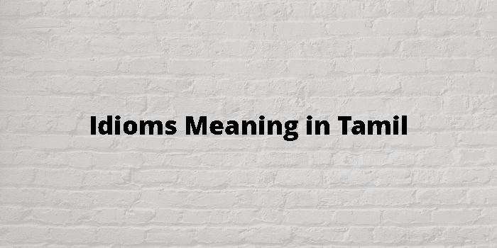 Idioms Meaning In Tamil - தமிழ் அர்த்தம்