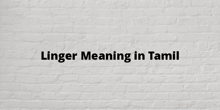 Linger Meaning In Tamil - தமிழ் அர்த்தம்