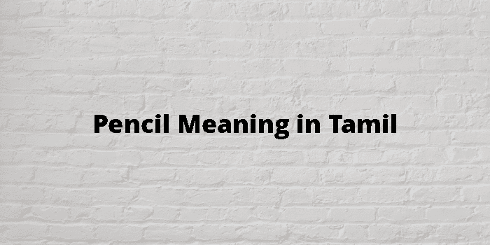 Pencil Meaning In Tamil - தமிழ் அர்த்தம்