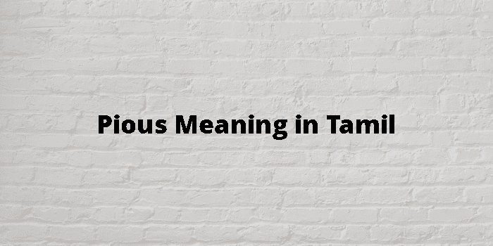 Pious Meaning In Tamil - தமிழ் அர்த்தம்