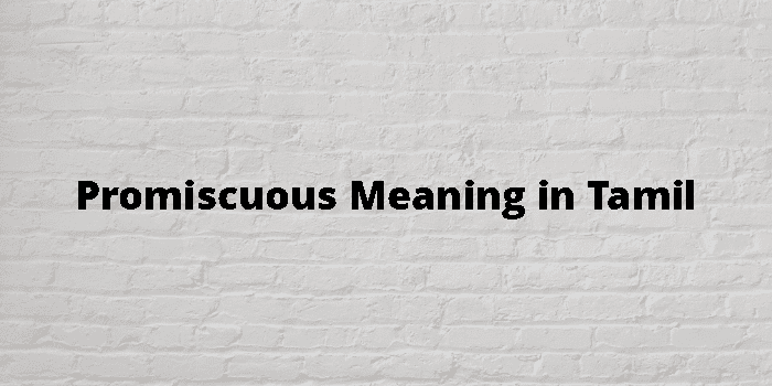 Promiscuous Meaning In Tamil - தமிழ் அர்த்தம்