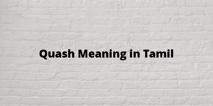 Quash Meaning In Tamil - தமிழ் அர்த்தம்