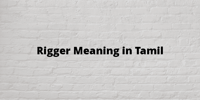 Rigger Meaning In Tamil - தமிழ் அர்த்தம்