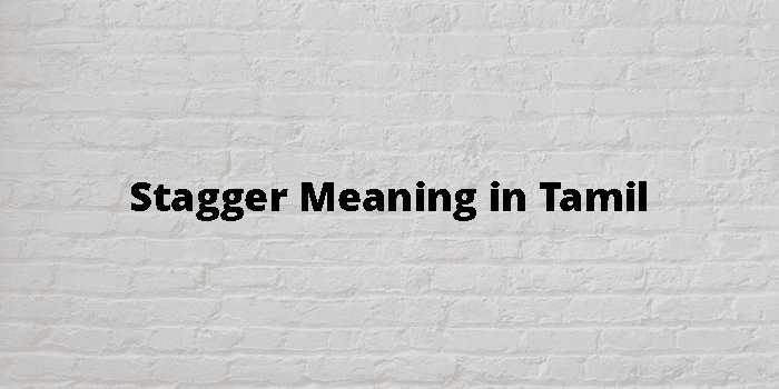 Stagger Meaning In Tamil - தமிழ் அர்த்தம்