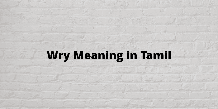 Wry Meaning In Tamil - தமிழ் அர்த்தம்
