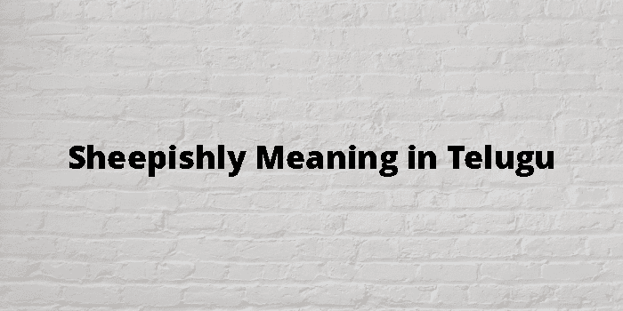 Sheepishly Meaning In Telugu - తెలుగు అర్థం