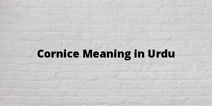 Cornice Meaning In Urdu - اردو معنی