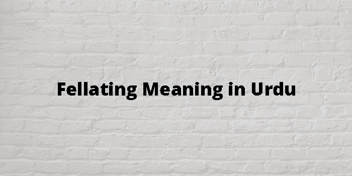 Fellating Meaning In Urdu - اردو معنی