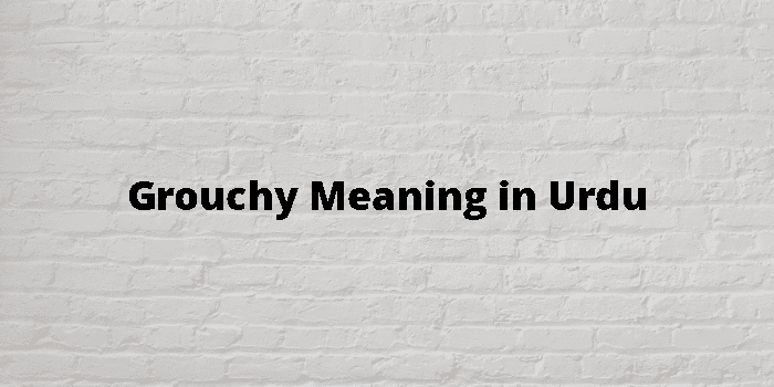 Grouchy Meaning In Urdu - اردو معنی