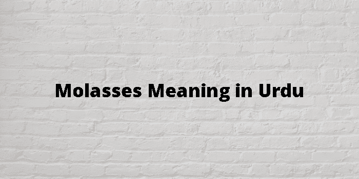 Molasses Meaning In Urdu - اردو معنی