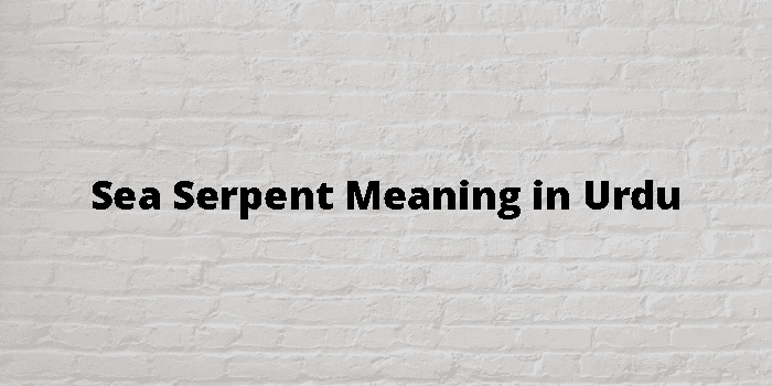 Sea Serpent Meaning In Urdu - اردو معنی