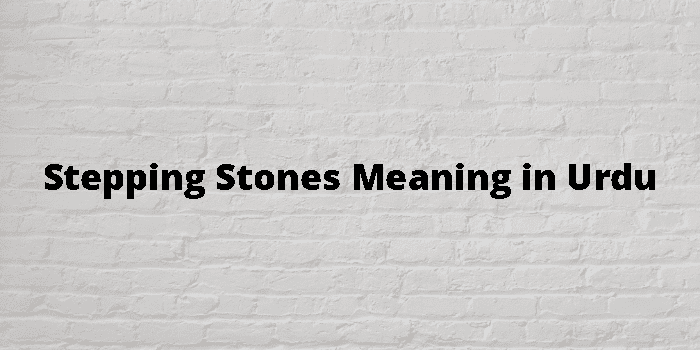 Stepping Stones Meaning In Urdu - اردو معنی